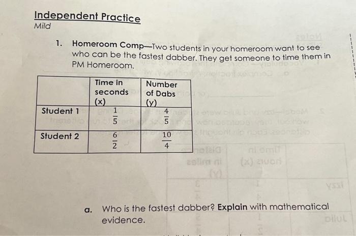 Solved 1. Homeroom Comp-Two students in your homeroom want | Chegg.com
