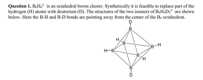 Draw the B-H stretching vibration patterns for each | Chegg.com