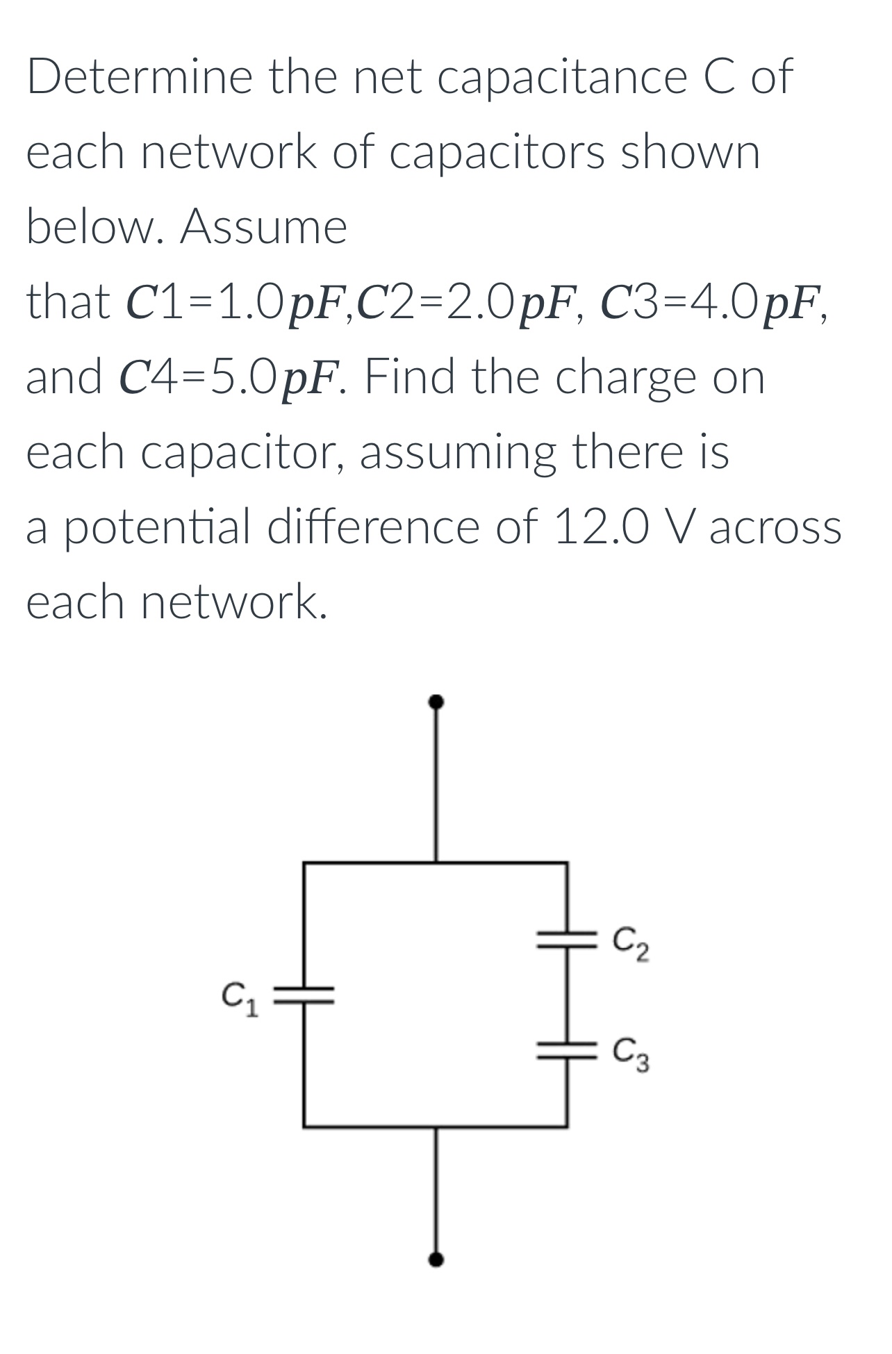 Solved Determine the net capacitance C ﻿ofeach network of | Chegg.com
