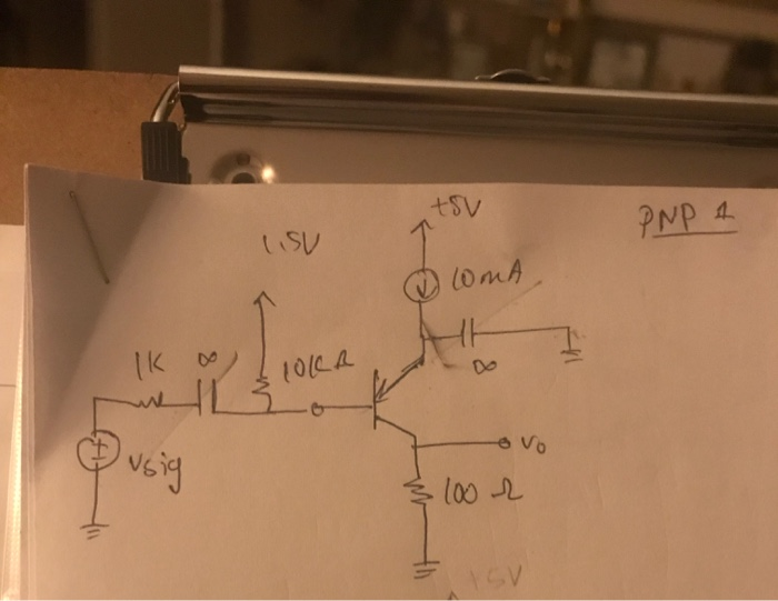 Solved How to get the IB and VCE of the following BJT | Chegg.com