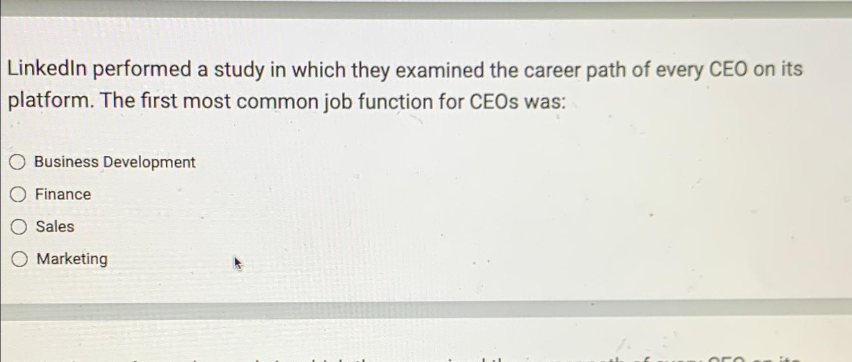 Solved Linkedln performed a study in which they examined the | Chegg.com