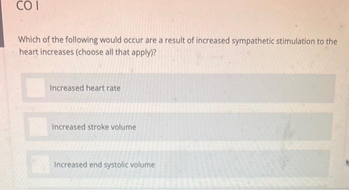 Solved Which of the following would occur are a result of | Chegg.com