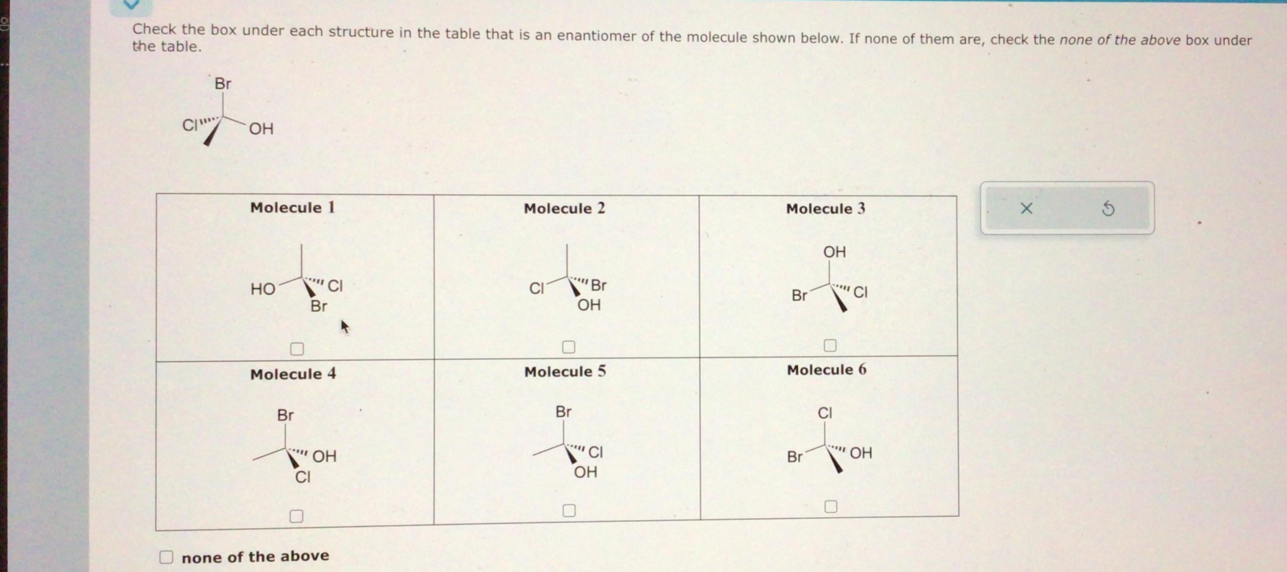 Solved the table.\table[[Molecule 1,Molecule 2,Molecule | Chegg.com