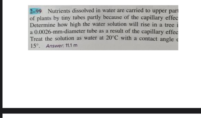 Solved 2-99 Nutrients dissolved in water are carried to | Chegg.com