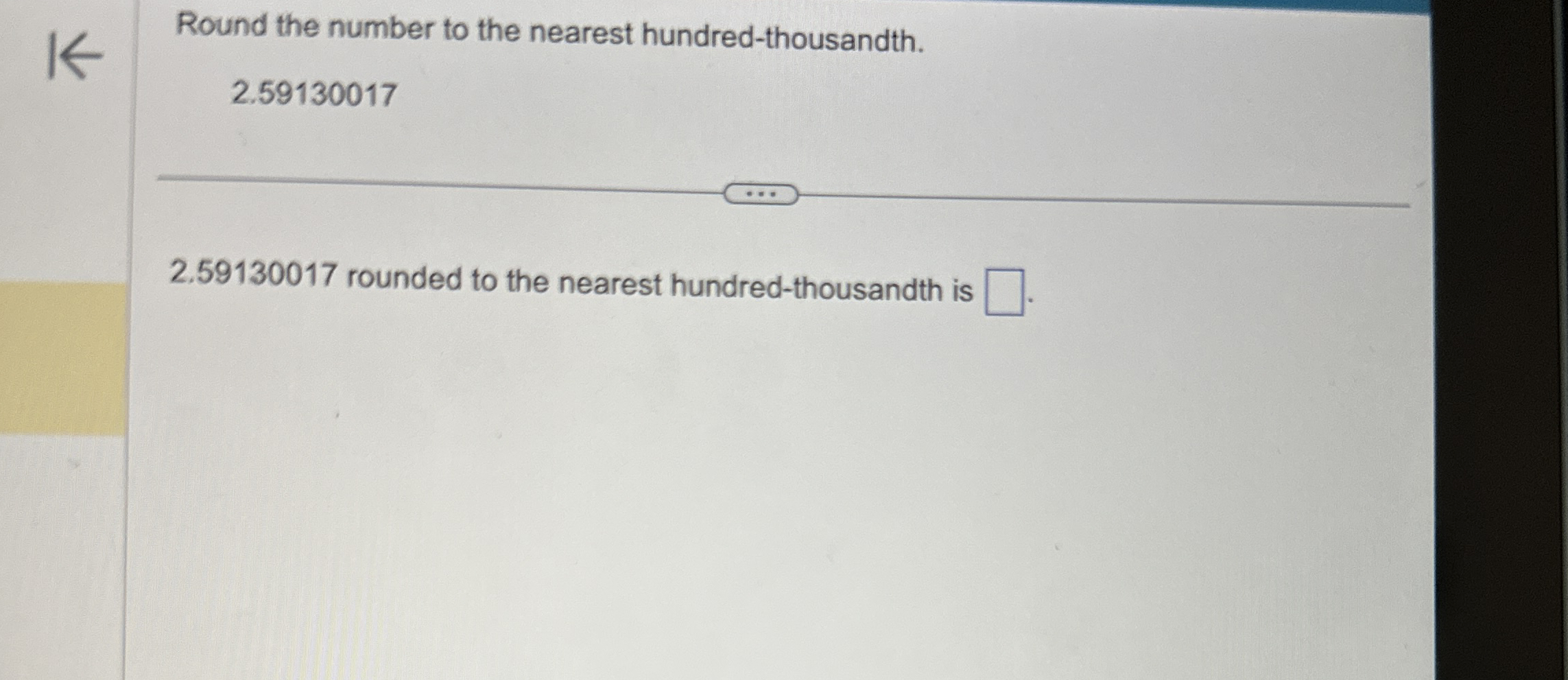 Solved Round the number to the nearest | Chegg.com