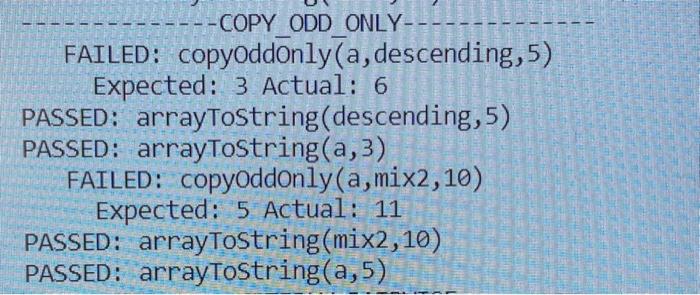 Solved // dest is an array of int that has capacity at LEAST | Chegg.com