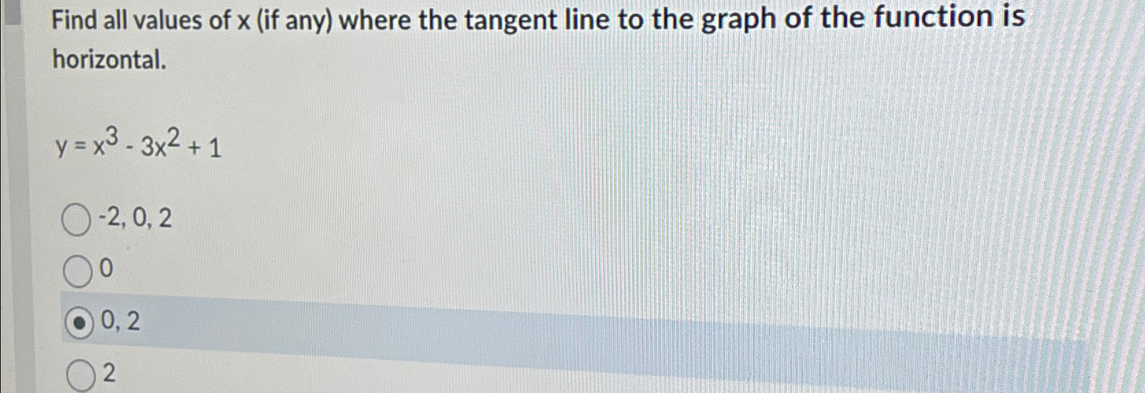 Solved Find all values of x (if any) ﻿where the tangent line | Chegg.com