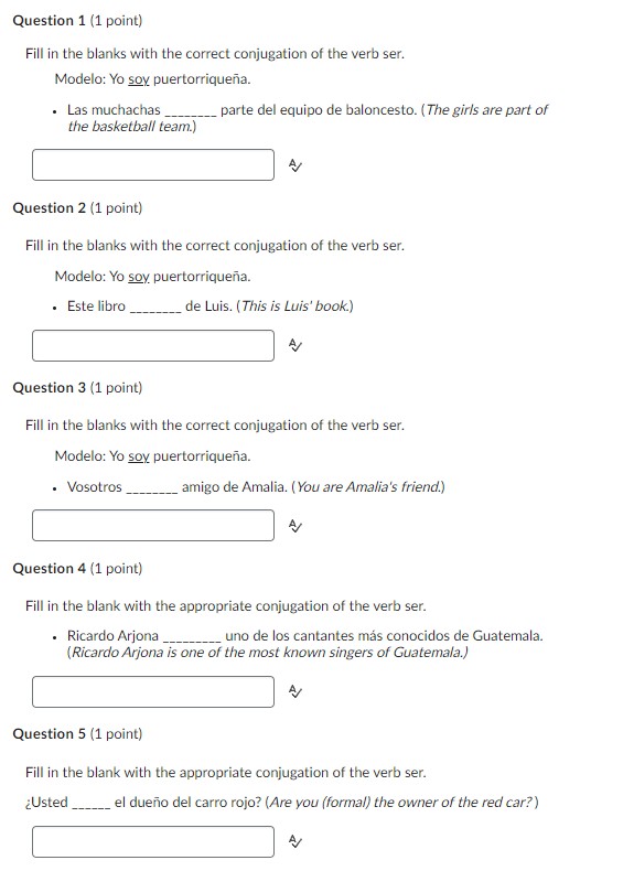 Question 1 ﻿options:Fill in the blanks with the | Chegg.com