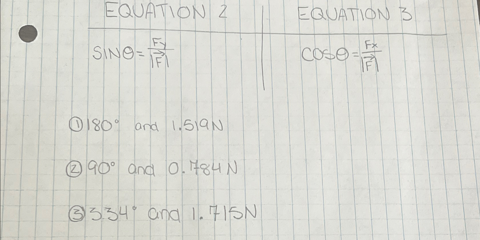 Solved Use equation 1 ﻿and equation 2 ﻿to find the x and y | Chegg.com