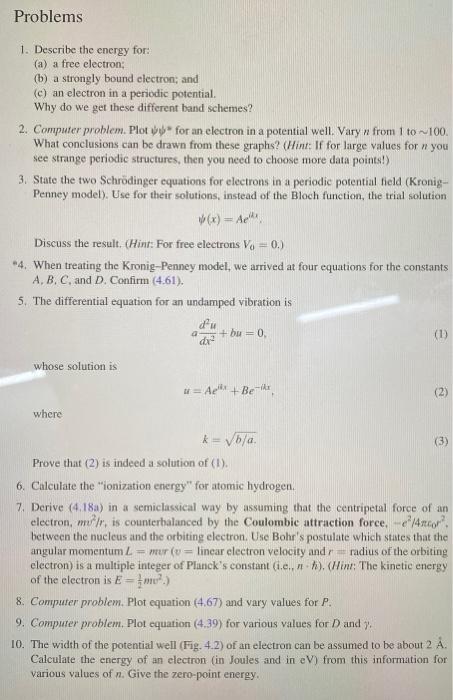 Solved 1. Write a mathematical expression for a vibration | Chegg.com