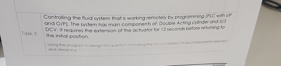 Solved Controlling the fluid system that is working remotely | Chegg.com