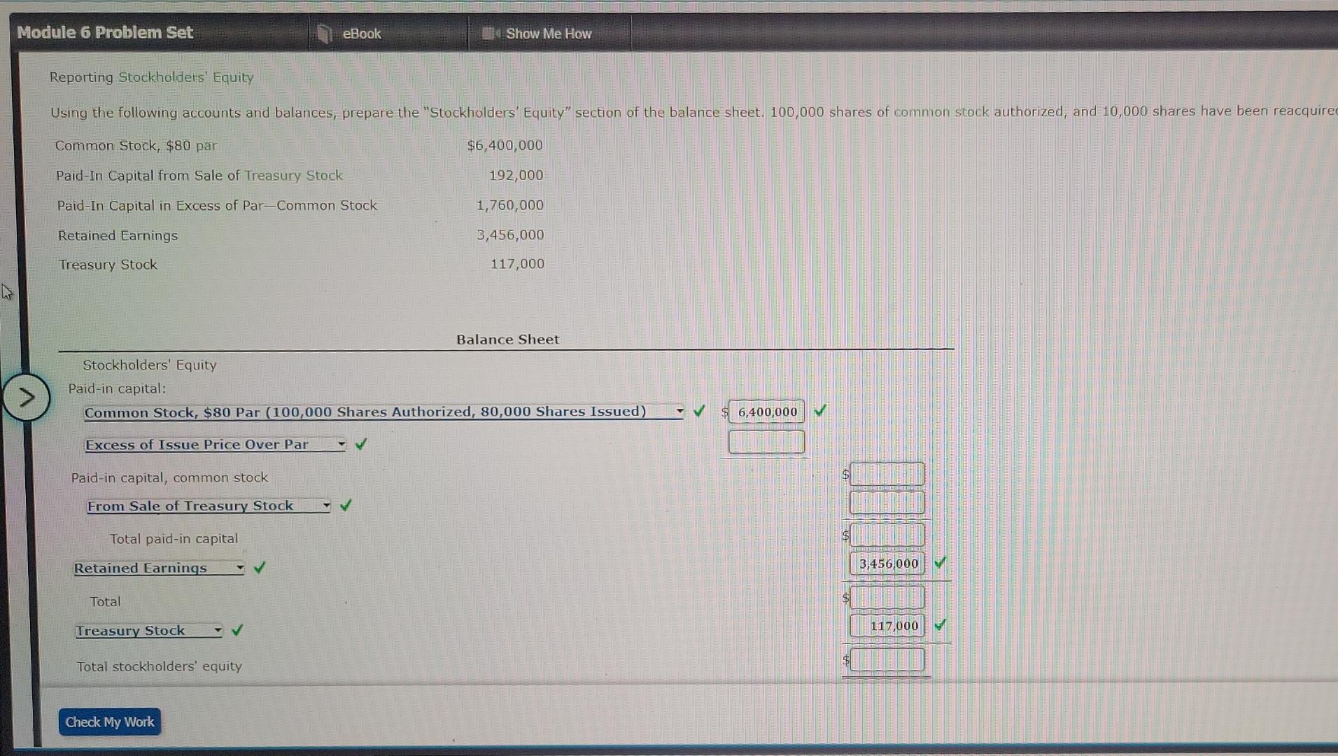 Solved Module 6 Problem Set eBook ANT Show Me How Reporting | Chegg.com