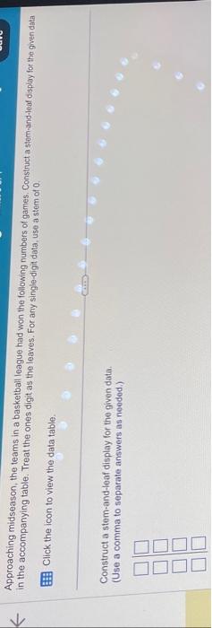 Solved Approaching midseason, the teams in a basketball | Chegg.com