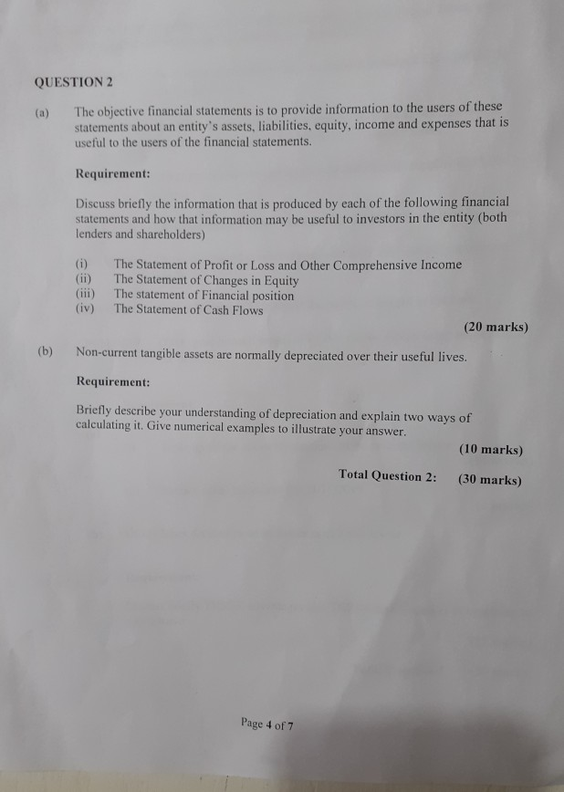 Solved QUESTION 2 The Objective Financial Statements Is To Chegg solved-question-2-the-objective-financial-statements-is-to-chegg