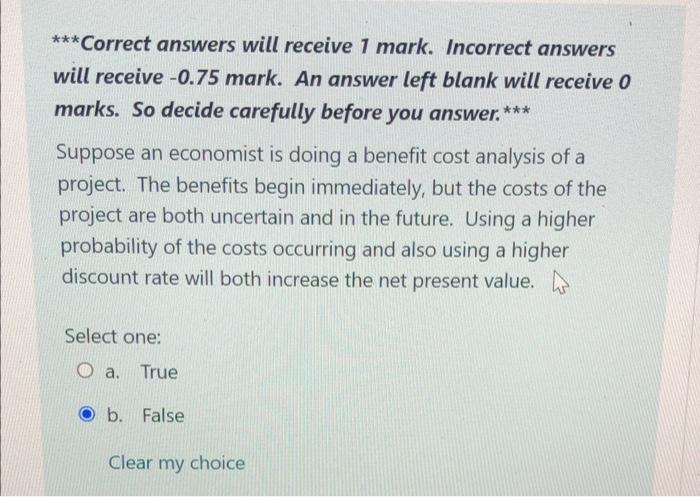 Solved *** Correct answers will receive 1 mark. Incorrect | Chegg.com