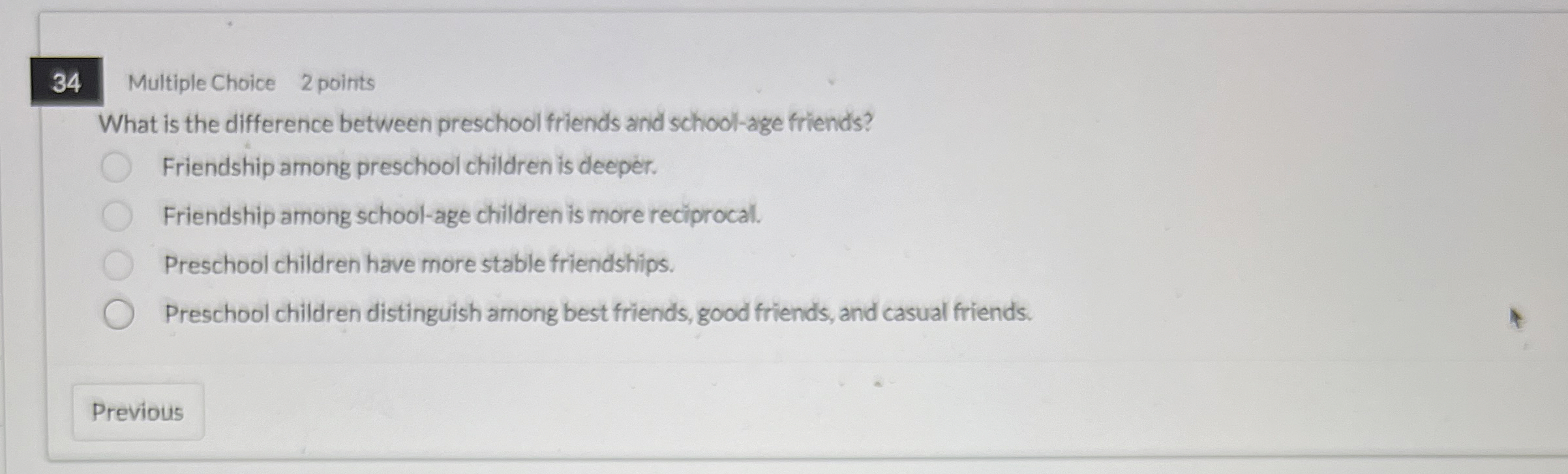 Solved 34Multiple Choice 2 ﻿pointsWhat is the difference | Chegg.com