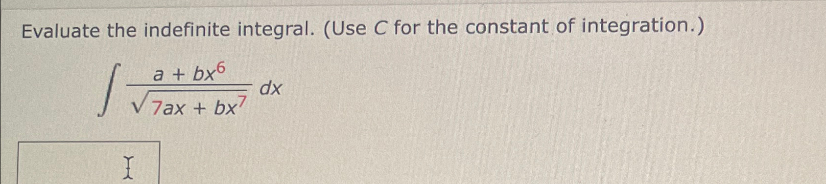 Solved Evaluate the indefinite integral. (Use C ﻿for the | Chegg.com