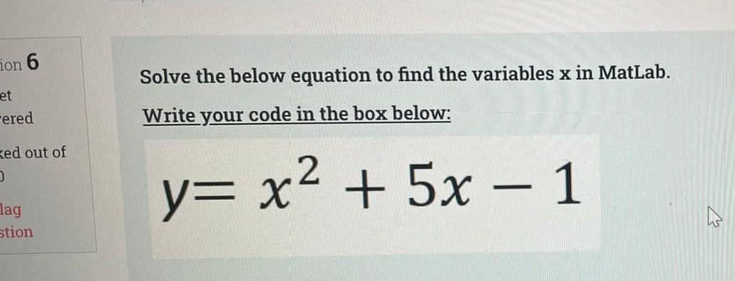 Solved Solve the below equation to find the variables x in | Chegg.com