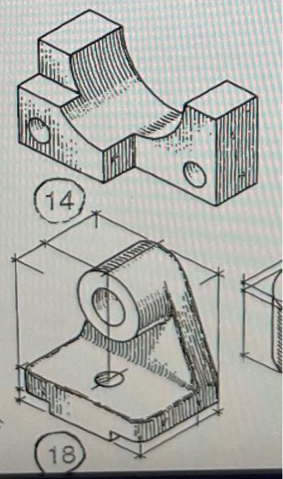 Solved multi view sketch. pls draw top, front, and right | Chegg.com