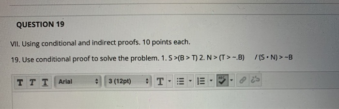 Solved QUESTION 19 VII. Using conditional and indirect | Chegg.com