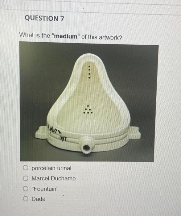 Solved What is the "medium" of this artwork? porcelain | Chegg.com