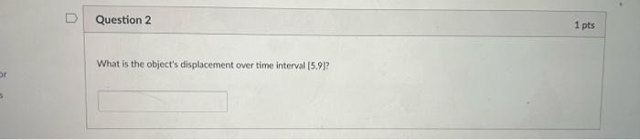 Solved An object travels with velocity function given by | Chegg.com