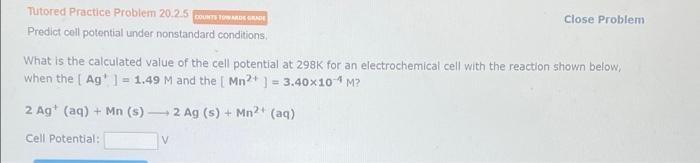 Solved Close Problem Tutored Practice Problem 20:24 COURTS | Chegg.com