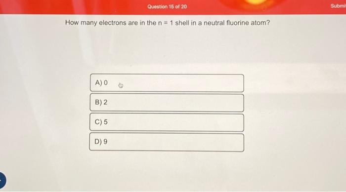 Solved How many electrons are in the n = 1 shell in a | Chegg.com