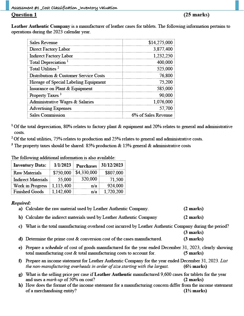 Solved Individual Assignment - ﻿Mini Cases/ProblemsThis | Chegg.com