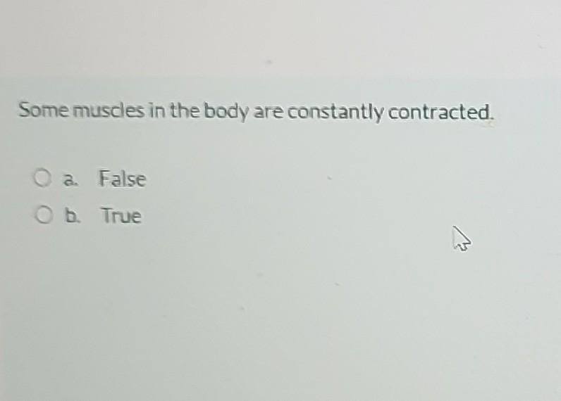 Solved Some muscles in the body are constantly contracted. | Chegg.com