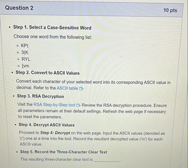 Solved Question 210 ﻿ptsStep 1. ﻿Select a Case-Sensitive | Chegg.com