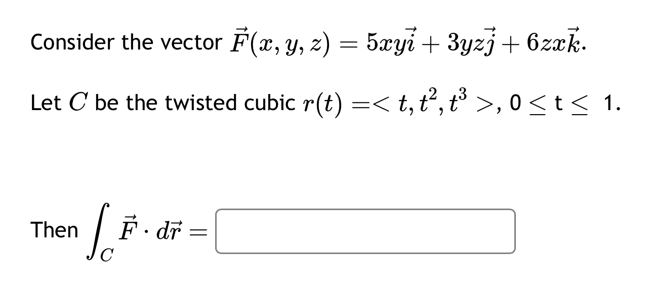 Solved Consider the vector | Chegg.com