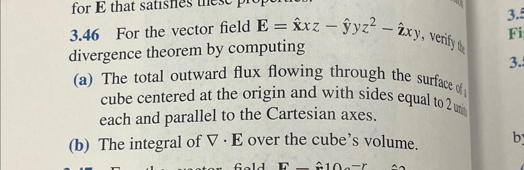 Solved For the vector field verify the divergence theorem by | Chegg.com