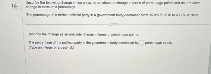 Solved Describe the following change in two ways: as an | Chegg.com