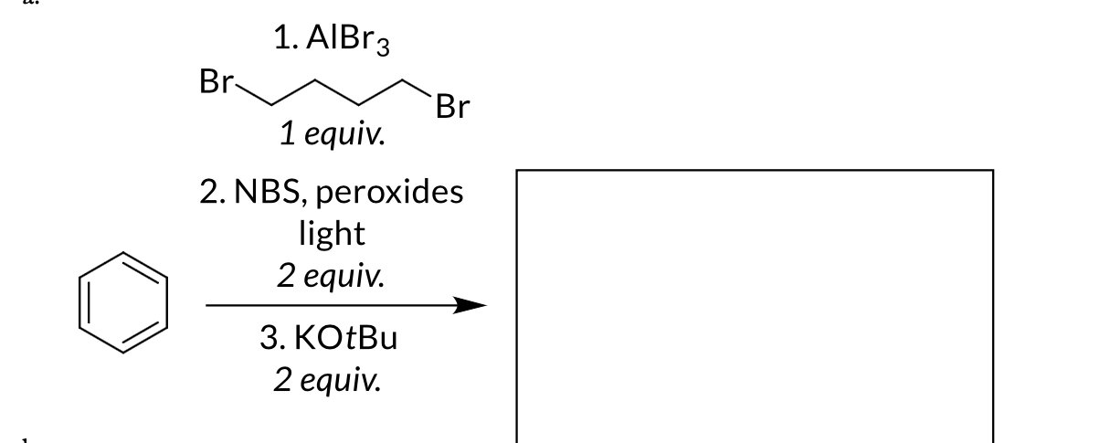 Solved Show each step with arrows to get the final product. | Chegg.com