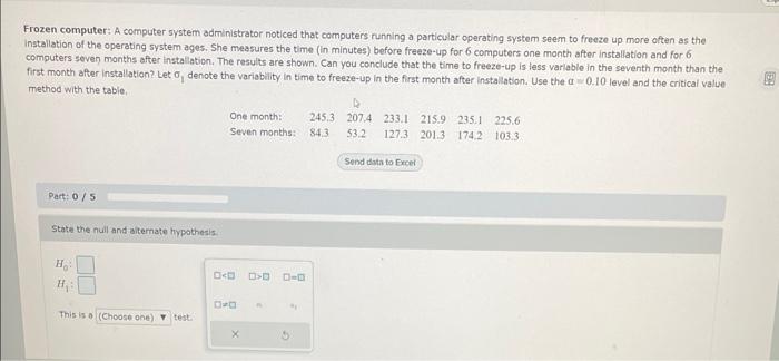 Solved Frozen computer: A computer system administrator | Chegg.com