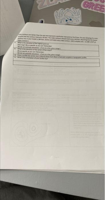 Solved Topographic Maps Lab Exercises decreviout and recil | Chegg.com