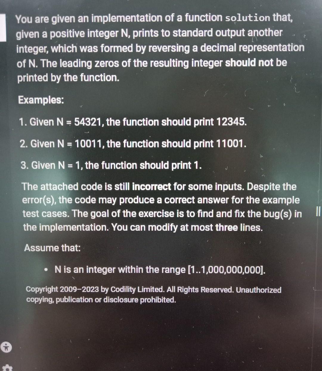 Solved You are given an implementation of a function | Chegg.com
