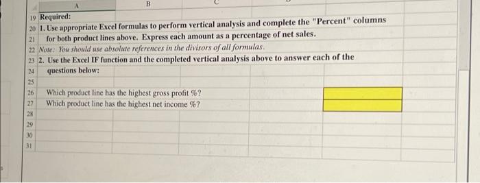 Solved Required: 1. Use appropriate Excel formulas to | Chegg.com