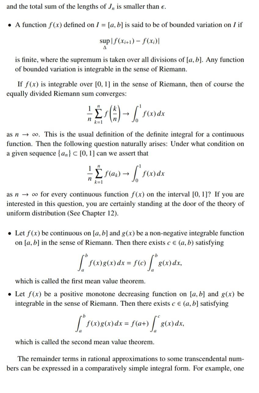 Solved Let f(x) be a bounded function defined on I = [a, b]. | Chegg.com