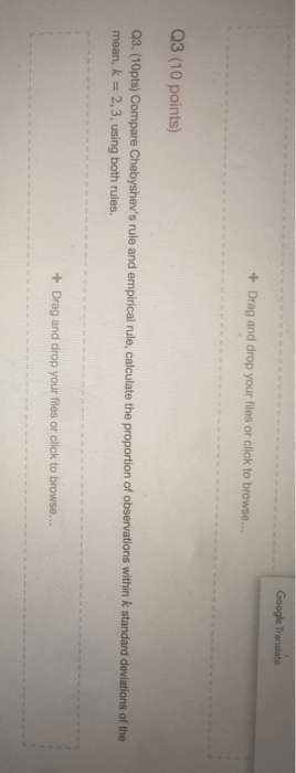 Solved Google Translate + Drag and drop your files or click | Chegg.com