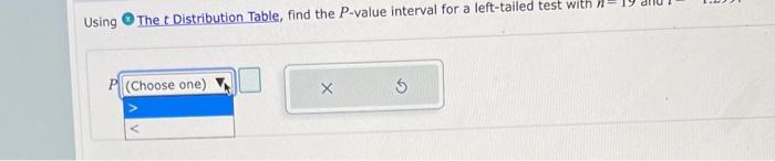 Solved Using The t Distribution Table, find the P-value | Chegg.com