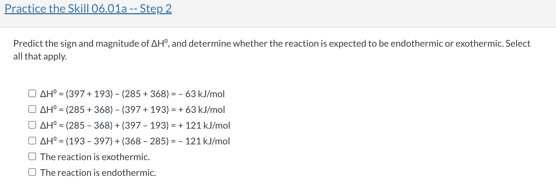 Solved Predict the sign and magnitude of ΔH0, ﻿and determine | Chegg.com
