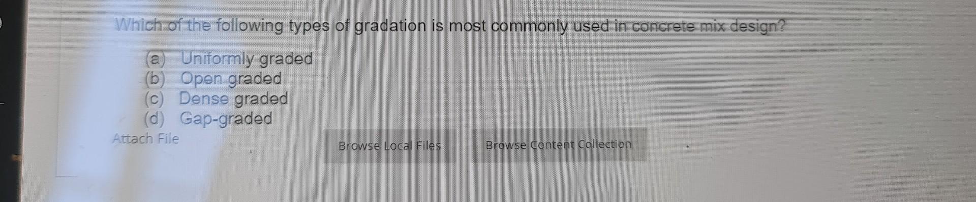 Solved Which of the following types of gradation is most | Chegg.com