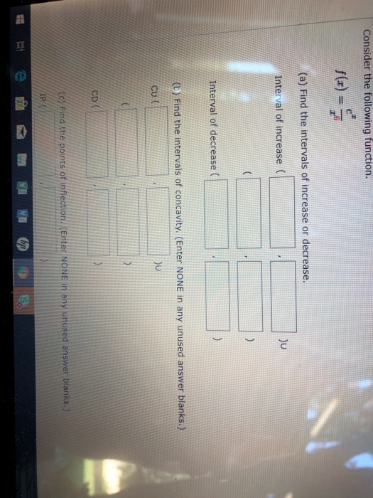 Solved Consider the following function. (a) Find the | Chegg.com