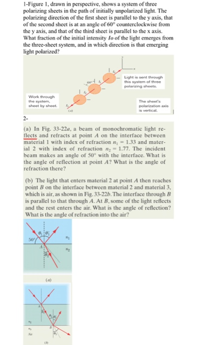 Solved 1-Figure 1, drawn in perspective, shows a system of | Chegg.com