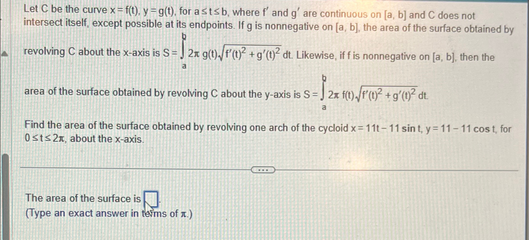 Solved Let C ﻿be the curve x=f(t),y=g(t), ﻿for a≤t≤b, ﻿where | Chegg.com
