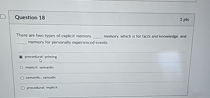 Solved Question 181 ﻿ptsThere are two types of explicit | Chegg.com