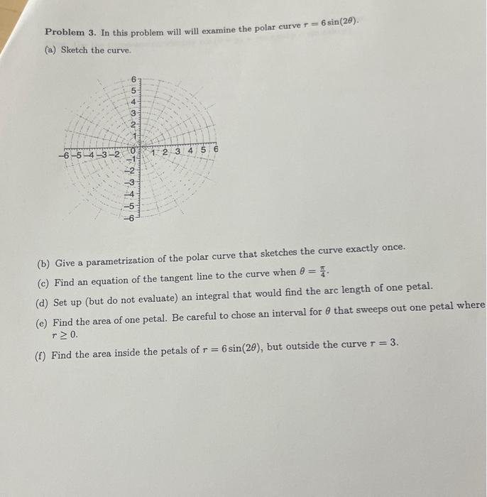 Problem 3. In this problem will will examine the | Chegg.com
