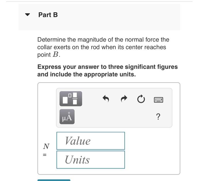 Solved Determine the collar's speed when its center reaches | Chegg.com